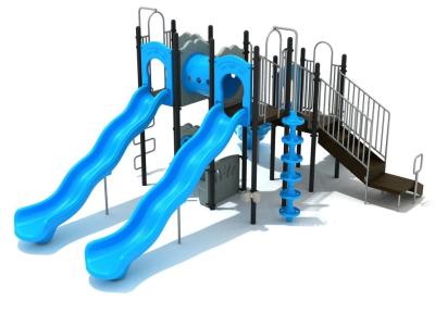 Cina OEM Parco tematico acquatico attrezzature di gioco alto scivolo di plastica dura per le scale in vendita