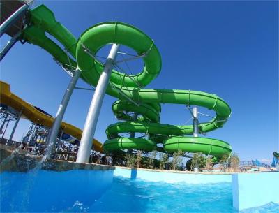 China OEM Glasfaser-Wasserpark-Slide für 2 Personen Aqua Attract Park Games Fahrgeschäfte zu verkaufen
