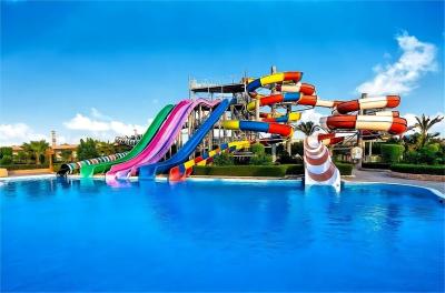 China OEM Outdoor Water Play Park Kids Fiberglass Slide for Games Pool for sale