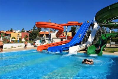 중국 지상 수영장 유리섬유 슬라이드 어린이 물놀이 판매용