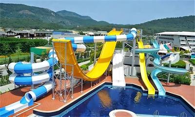 Китай ODM Наружные развлечения Водный парк Игровое оборудование Спиральная горка продается