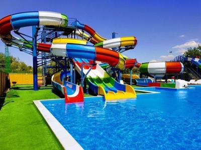 Cina Giochi per bambini all'aperto Parco di intrattenimento Piscina acquatica Scivolo in fibra di vetro in vendita