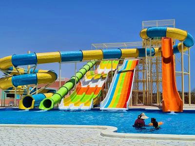 China Vergnügungs-Wasserpark Schwimmbad Wasser-Spiral-Rutschgruppe für Kinder zu verkaufen