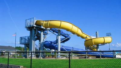 China OEM Kinder-Wasserpark Spielplatz Schwimmbad Outdoor-Spiele Glasfaser-Rutsche zu verkaufen