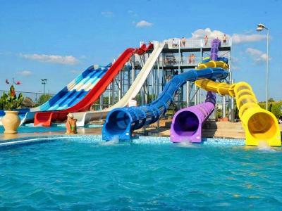 Chine Le parc aquatique La piscine Attraction Les enfants jouent au toboggan en fibre de verre à vendre