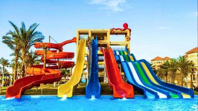 Chine Jeux d'eau terrain de jeux de fibres de verre toboggan en spirale pour enfants piscine à vendre