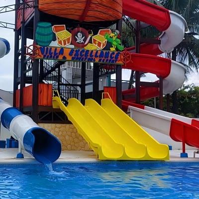 Китай Водный парк Детский бассейн Оборудование для бассейна Малый размер водяной горки из стекловолокна продается