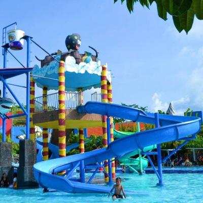 Китай Детки в бассейне ездят на водяном горшке из стекловолокна для аквапарка продается