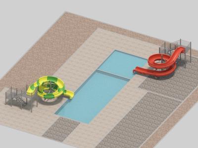 Китай Летний бассейн, горка для взрослых и детей, спиральная из стекловолокна, подходит для жилых, коммерческих, гостиничных бассейнов продается