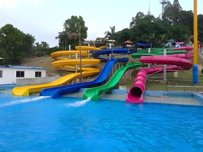 China Custom Designed Fiberglass Slide Suitable For Various Swimming Pool Types With A Lifespan Of 10 Years With 3D Design for sale