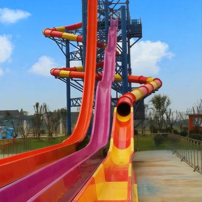 China Exciting High Speed Fiberglass Slide Customizable Combination Design  With Free 2D Design  With Installation Drawings Delivery Within 30 Days for sale