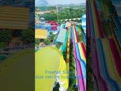 Adult Kamikaze Water Slide 12M Anti UV Fiberglass Water Slide， Water Theme Park Rides