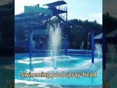 Stainless Steel And Brass Arch Jet Tunnel For Outdoor Kids Splash Zone