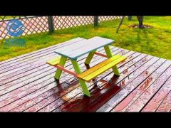Enfants non toxiques multicolores de Seat d'accessoires de piscine les 4 pique-niquent ensemble de banc de Tableau