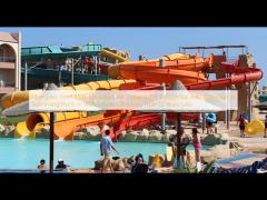 High Strength Fiberglass Commercial Amusement Park Slide Service Life Over 10 Years With 2D And 3D Design