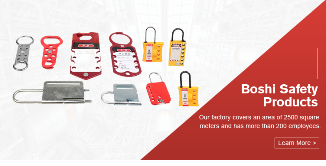 BOSHI CE 6 Padlocks Applied Safety Lockout Steel Hasp