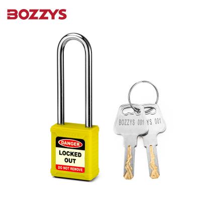 Chine 76mm Industrial Lockout Padlocks With Laser Coding Luminous Warning Label à vendre