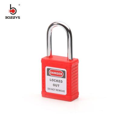 China Steel Shackle Nylon Body Industrial Safety Padlock With Keyed Alike à venda