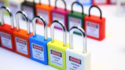 Chine Cadenas matériel de sécurité de lock-out de couleur rouge de PA de nylon de haute qualité de BOSHI à vendre