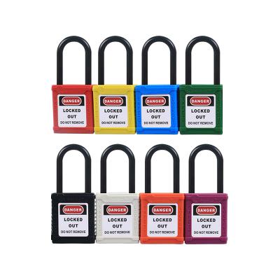 中国 38mm nylon shackle safety padlock with master keys 販売のため