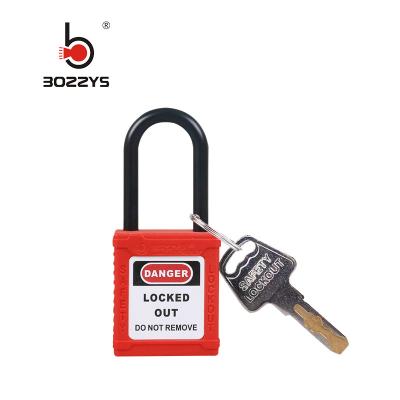 China Padlocks Safety 38 mm Insulation Shackle Plastic Nylon padlock à venda