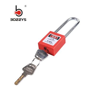 Cina Bozzys 6 mm diameter 76 mm long Steel Shackle safety Padlock for lockout in vendita