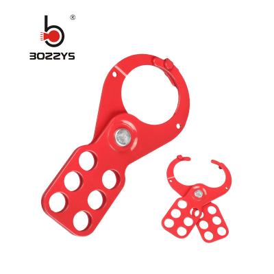 Cina BOSHI Super September Customized Steel Material Red Safety Lockout Hasp With 6 Padlocks in vendita