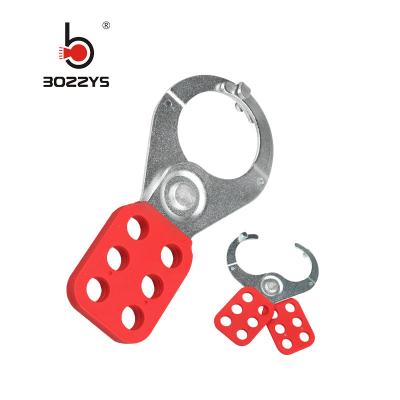 Cina BOSHI Insulation Nylon 38mm Lock Shackle Diameter 6 Holes Red Lockout Hasp in vendita