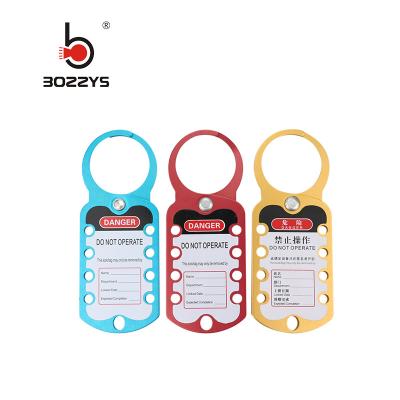 Chine OEM Yellow Aluminum Safety Lockout Hasp With 6 Padlocks à vendre