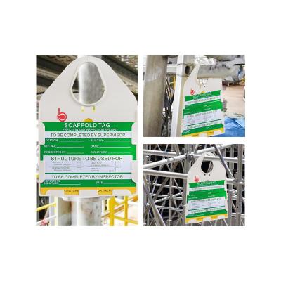Cina BOSHI China Supplier Scaffold Lockout Safety Warning Tags in vendita