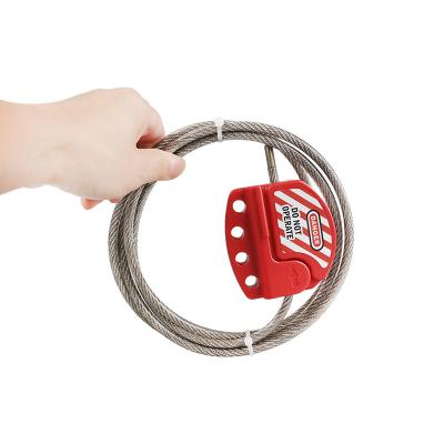 Cina Serrata per tutti gli usi regolabile del cavo, serratura materiale del cavo di Tagout di serrata del PC in vendita
