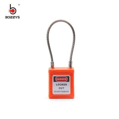 Cina BOSHI Multi-Color Optional Steel Shackle Wire Safety Padlock in vendita