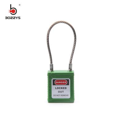 Cina BOSHI Multi-Color Optional Steel Shackle Wire Safety Padlock in vendita