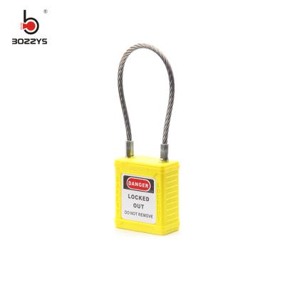 Cina BOSHI Multi-Color Optional Steel Shackle Wire Safety Padlock in vendita