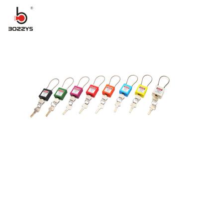 Cina BOSHI Multi-Color Optional Steel Shackle Wire Safety Padlock in vendita