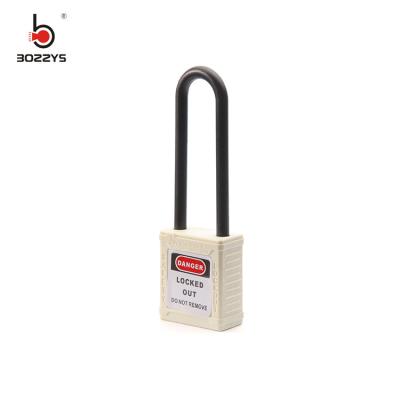 Cina BOSHI 2019 Custom Color 76mm Long Plastic Shackle Safety Padlocks in vendita