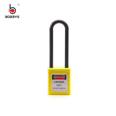 China BOSHI Brand Insulation 76mm Plastic Long Shackle Safety Padlock à venda