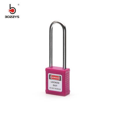Cina BOSHI Custom Logo Colorful 76mm Long Shackle Safety Padlocks in vendita