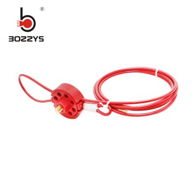 China BOSHI Good Price Adjustable Wheel Type Safety Cable Lockout Devices Te koop