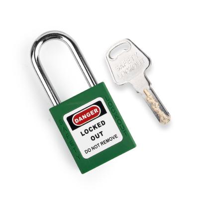 China 38mm Steel Shackle safety pad lock for lockout Te koop