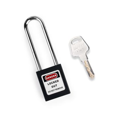 中国 long nylon shackle safety padlock with keyed alike 販売のため