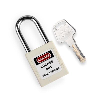 中国 White plastic Steel beam lockout Safety padlock brand 販売のため