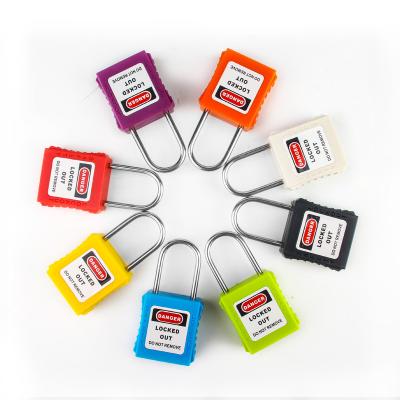 中国 Chinese manufacturer stainless steel Zenex composite shackle safety tagout loc-kout padlock with master key 販売のため