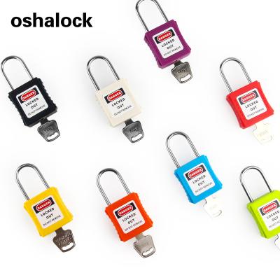 中国 Chinese manufacturer stainless steel Zenex composite shackle safety tagout loc-kout padlock with master key 販売のため