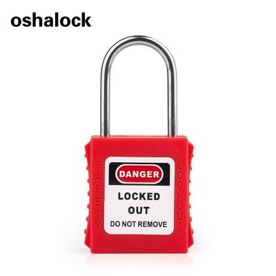Cina 4mm Stainless steel beam Zenex Safety Lockout Tagout padlock body key unified laser coding in vendita