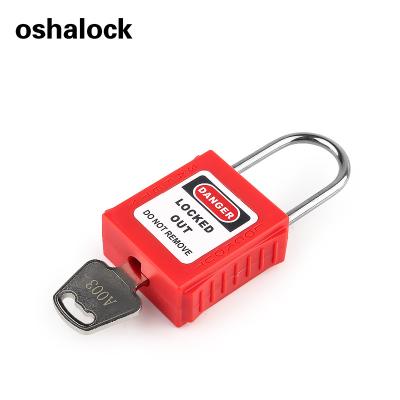 Cina 4mm Stainless steel beam Zenex Safety Lockout Tagout padlock body key unified laser coding in vendita