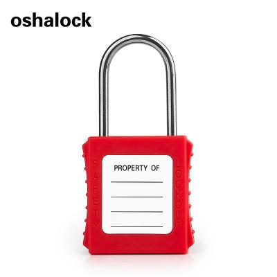 Cina 4mm Stainless steel beam Zenex Safety Lockout Tagout padlock body key unified laser coding in vendita