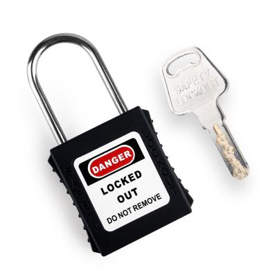 中国 4MM stainless steel shackle industry safety lockout padlock with master key 販売のため