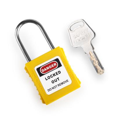 China Chinese manufacturer stainless steel shackle safety tagout loc-kout padlock with master key Te koop