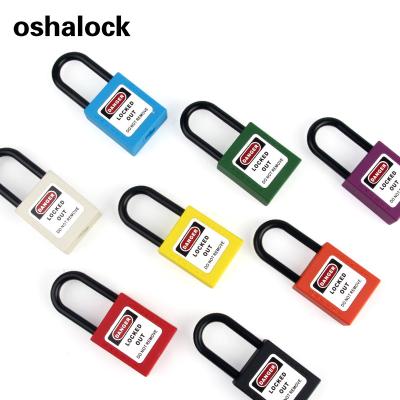 Cina lockout Non-Conductive nylon body Safety Padlock in vendita